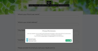 Virtual Color Analysis Questionnaire
